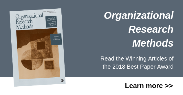 Organizational Research Methods: SAGE Journals